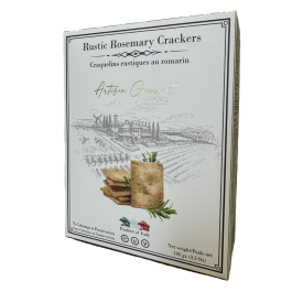 Artisan Gourmet rustic rosemary crackers 100 gr., 18/cs Dual display box